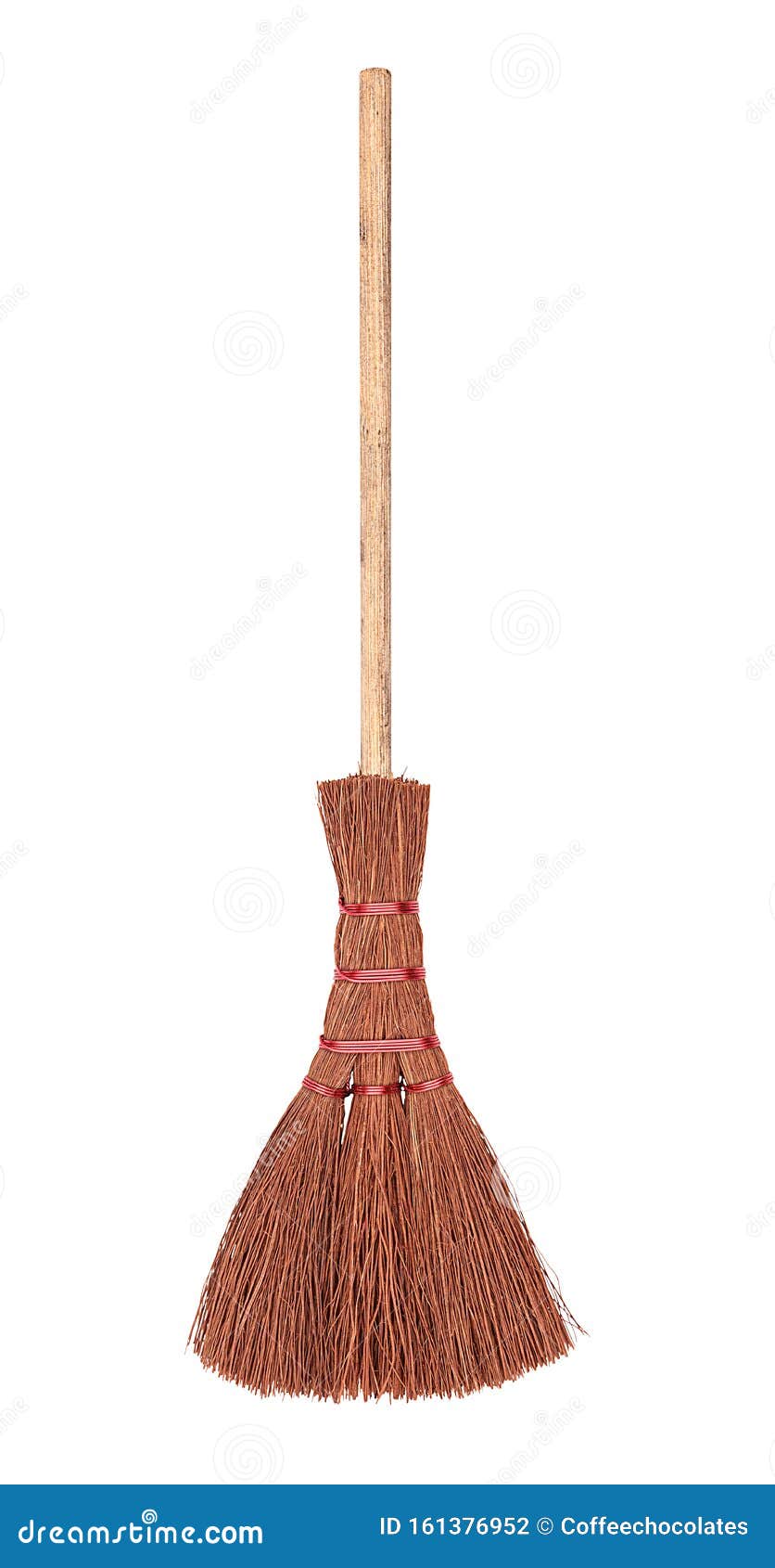 Thin tree broom isolated stock photo. Image of dust - 161376952