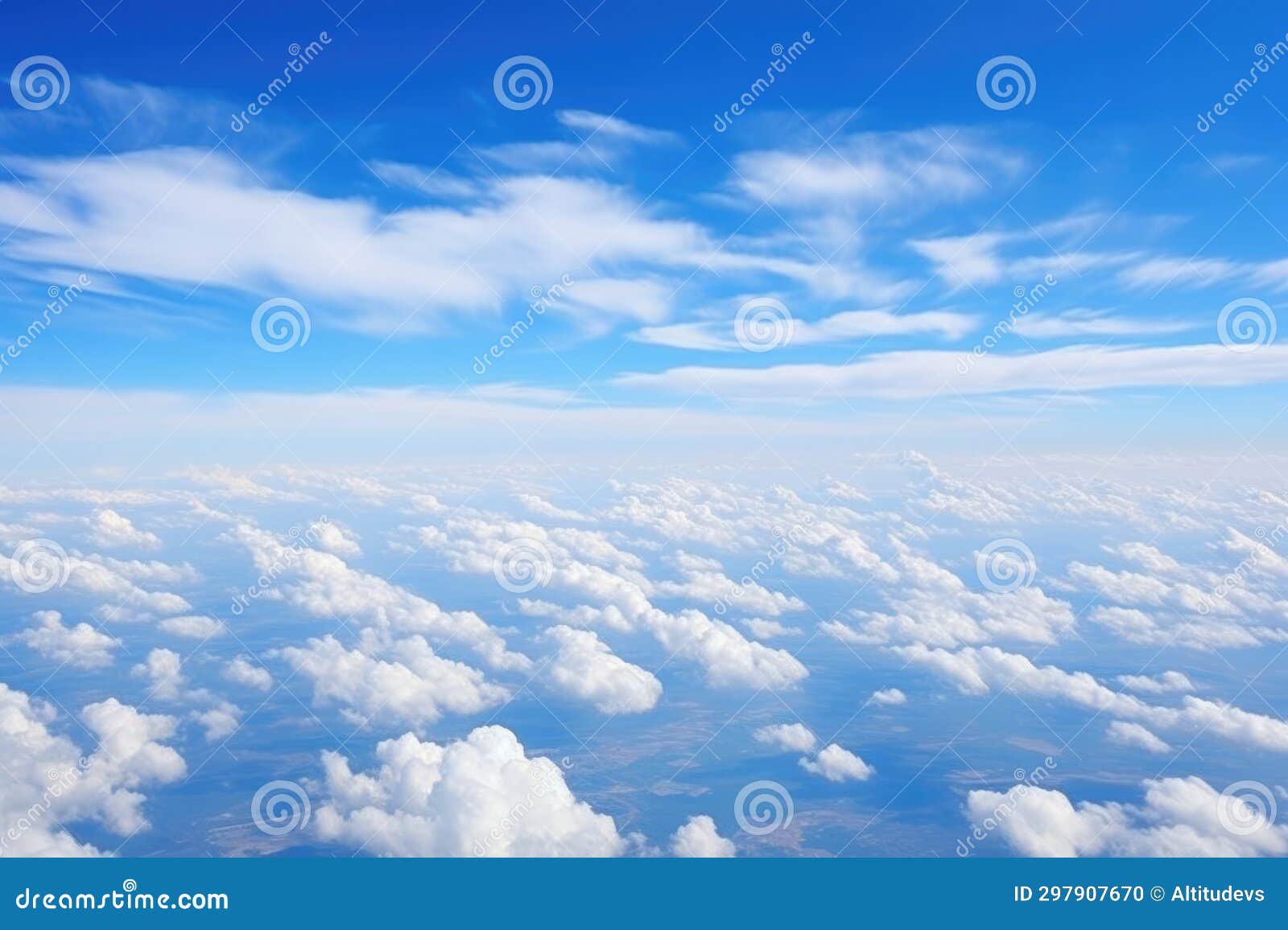 Thin Veil of Cirrus Clouds Enveloping the Horizon Stock Photo - Image ...