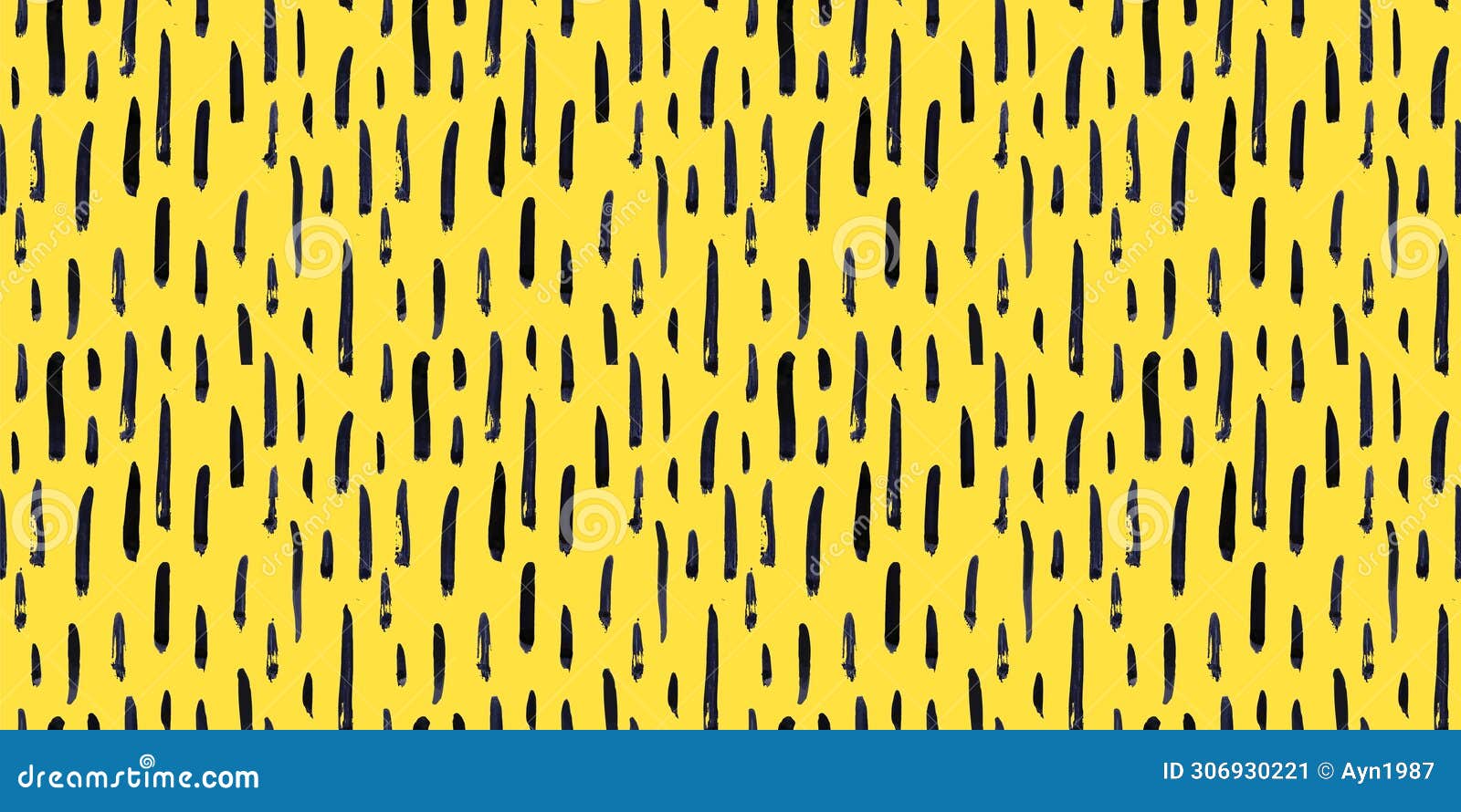 Thin Vertical Lines Pattern on Yellow Background. Hand Drawn Small ...