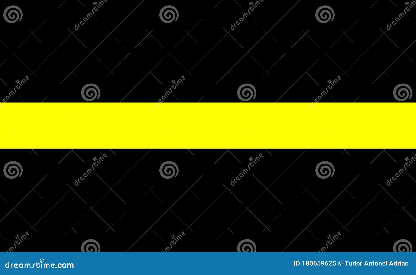 Thin yellow line flag stock illustration. Illustration of yellow ...