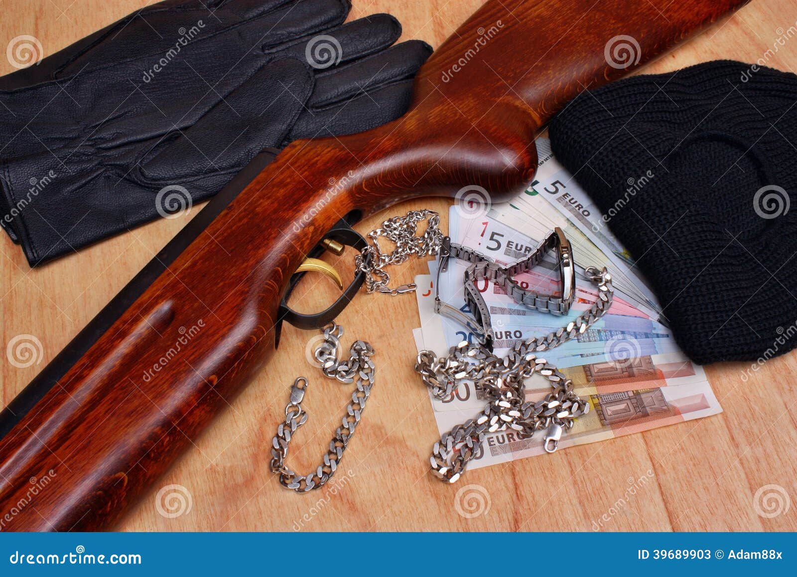 Things Bandit and Stolen Loot by Thieves Stock Image - Image of arrest ...
