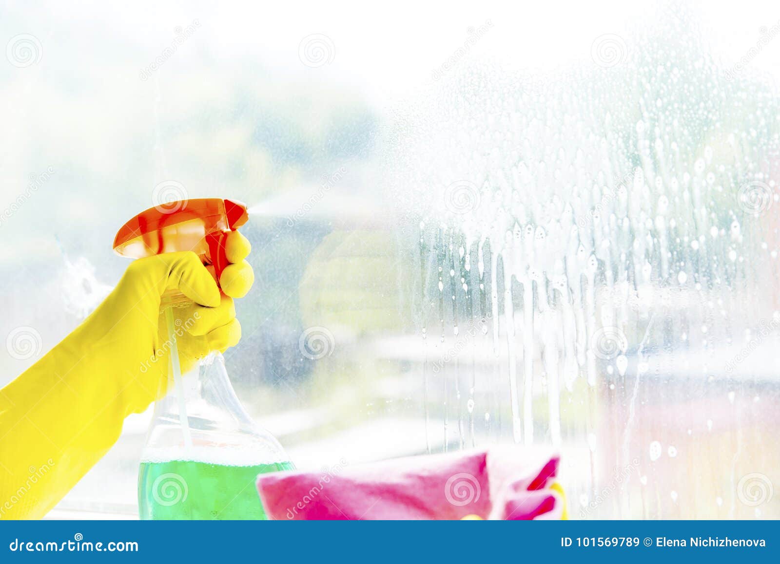 Things for cleaning stock image. Image of household - 101569789