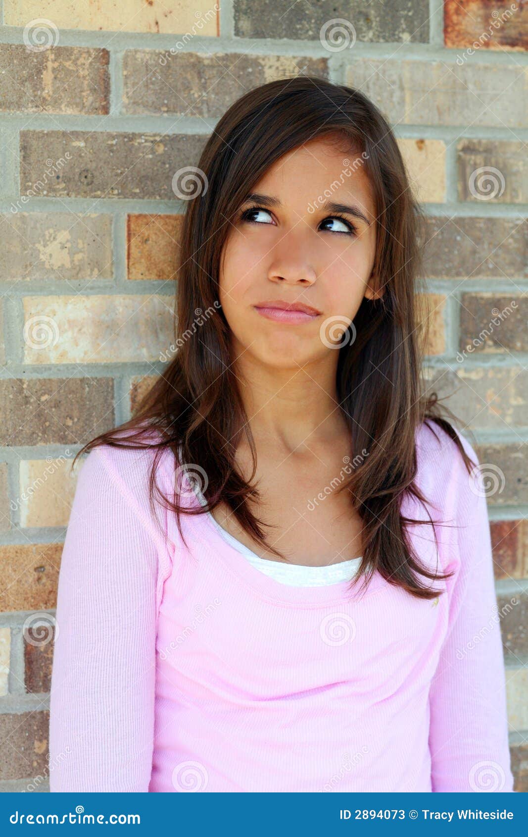 Things are Looking Up stock image. Image of cute, brunette - 2894073