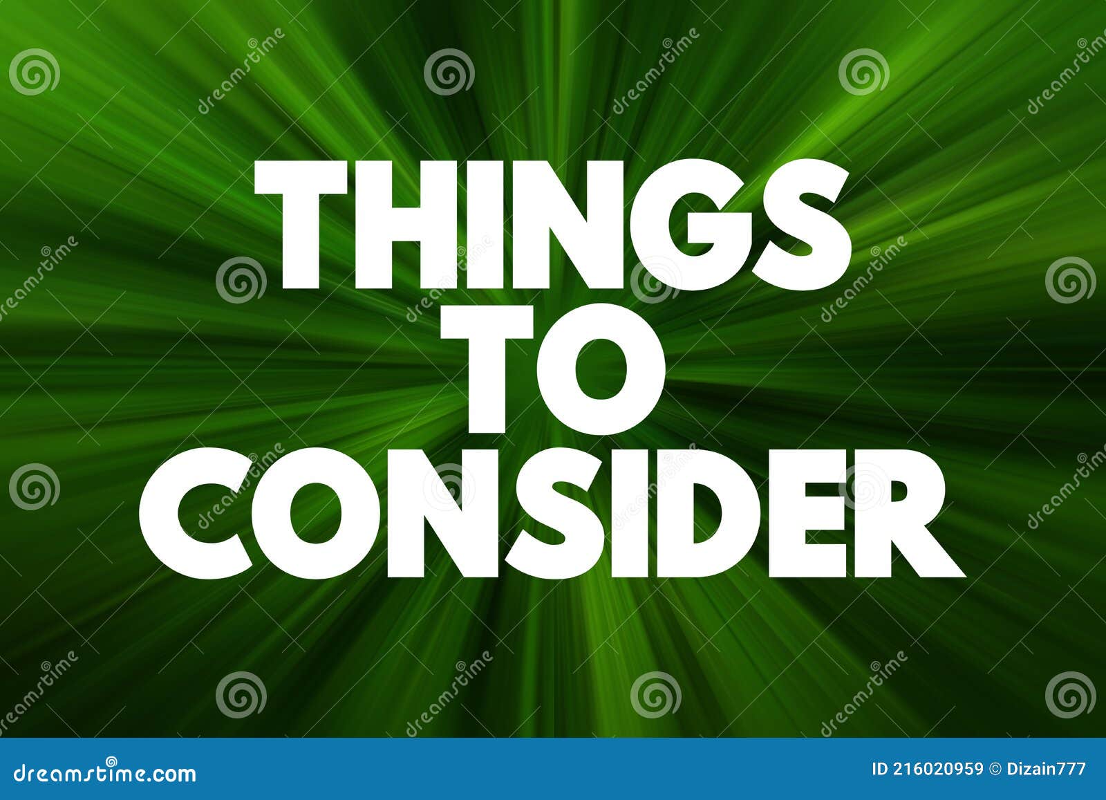 Things To Consider Text, Business Concept Background Stock Illustration ...