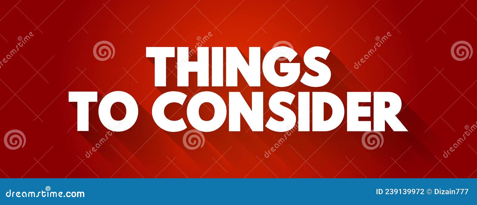 Things To Consider Text, Business Concept Background Stock Illustration ...