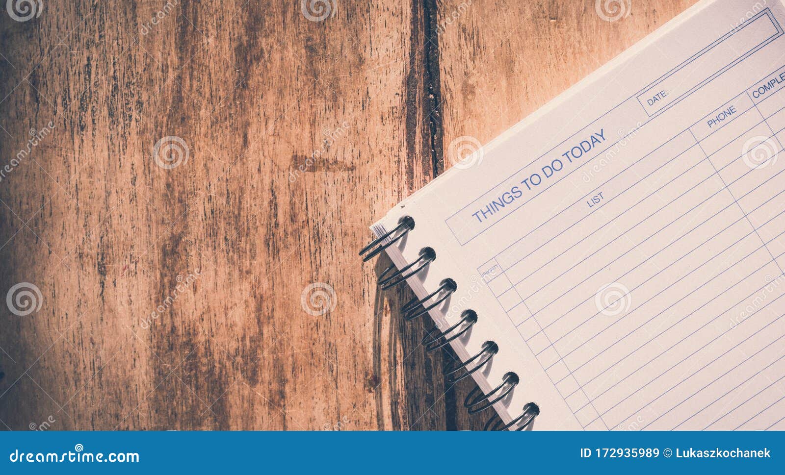 Things To Do Today - List of Tasks Stock Image - Image of important ...