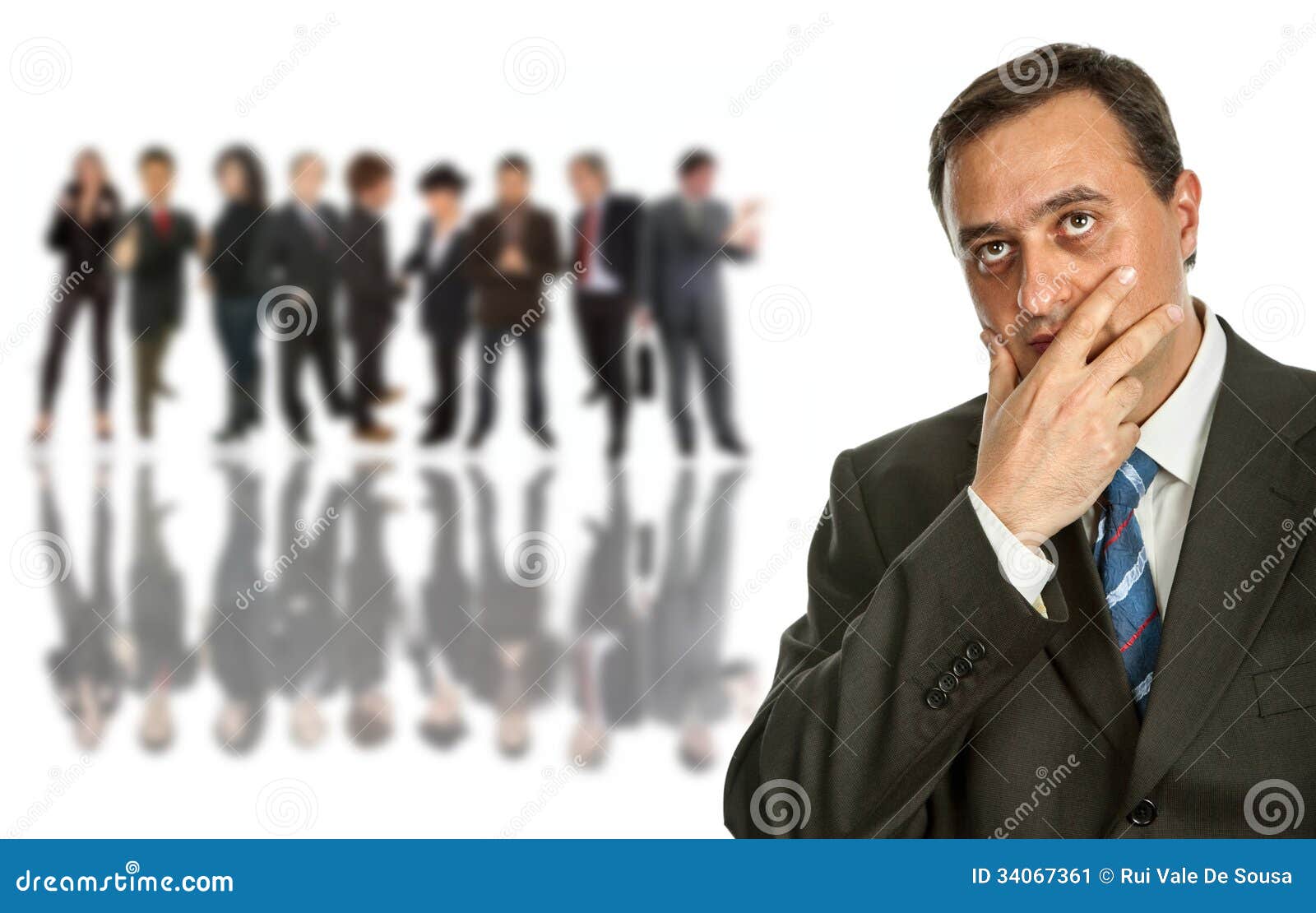 Thining stock image. Image of contentment, corporate - 34067361