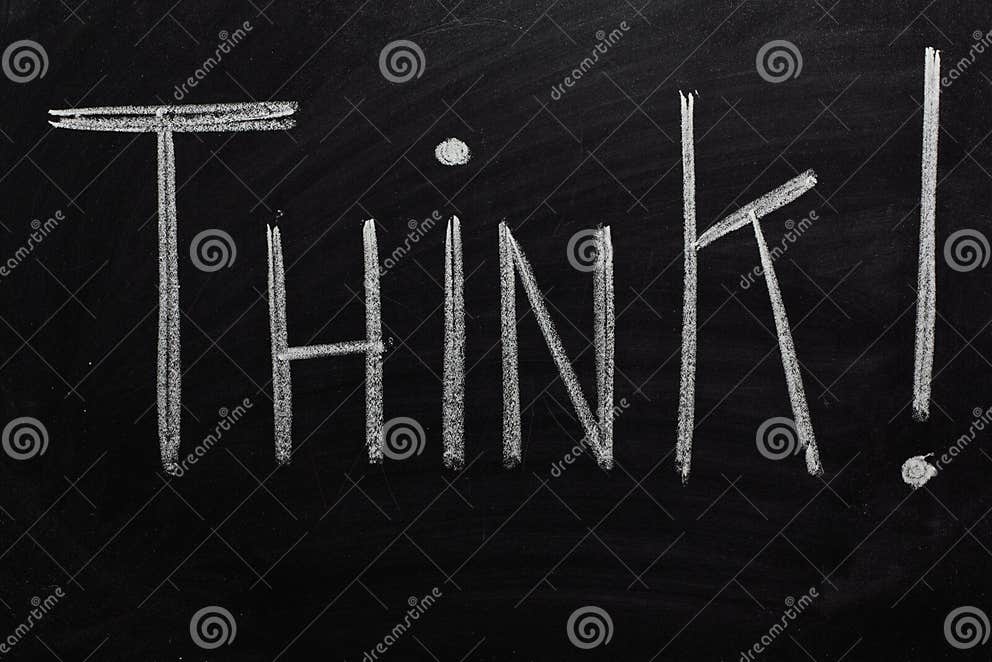 Think! stock photo. Image of work, strategy, creativity - 13911622