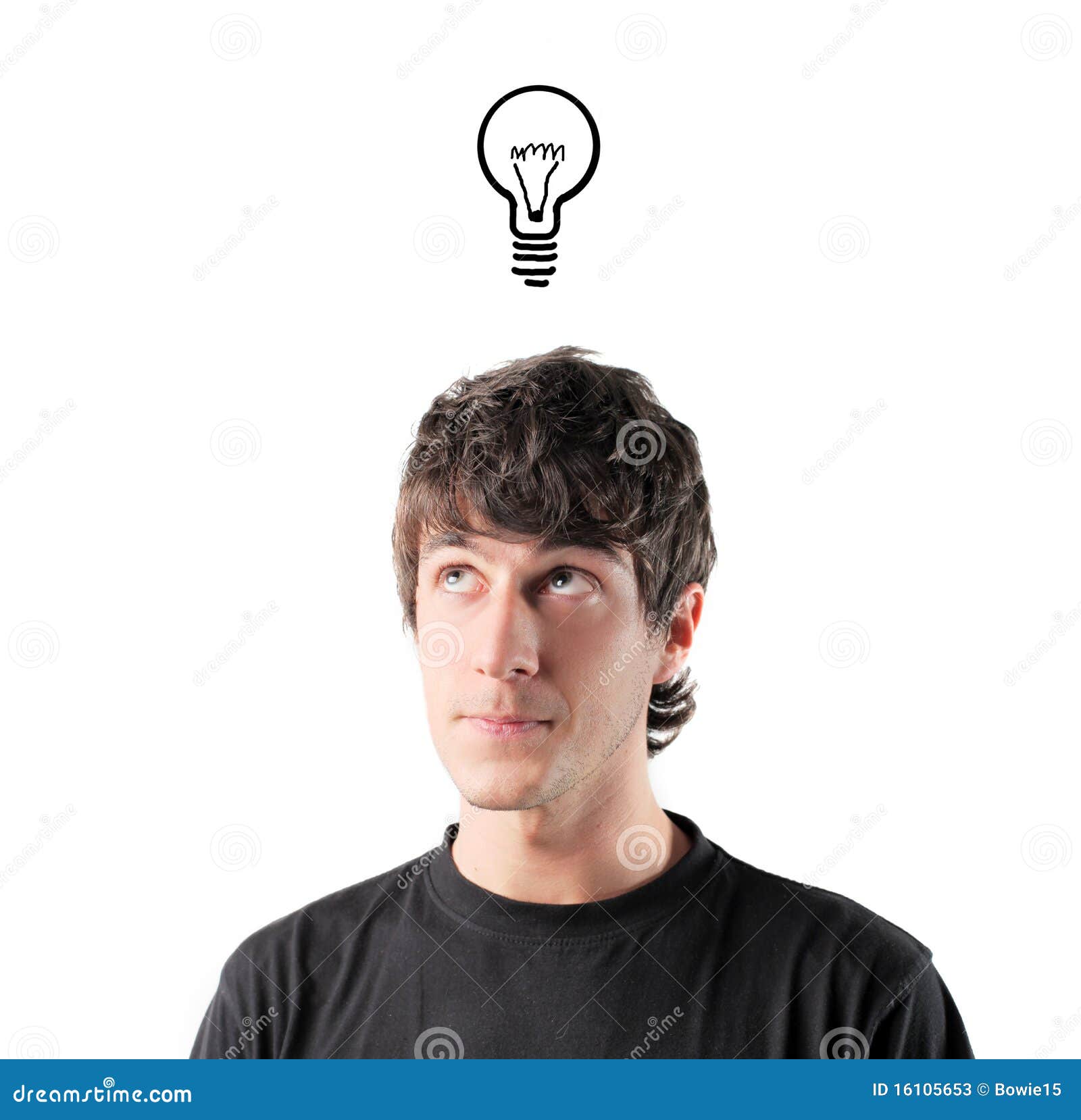 Think stock image. Image of young, portrait, look, concept - 16105653