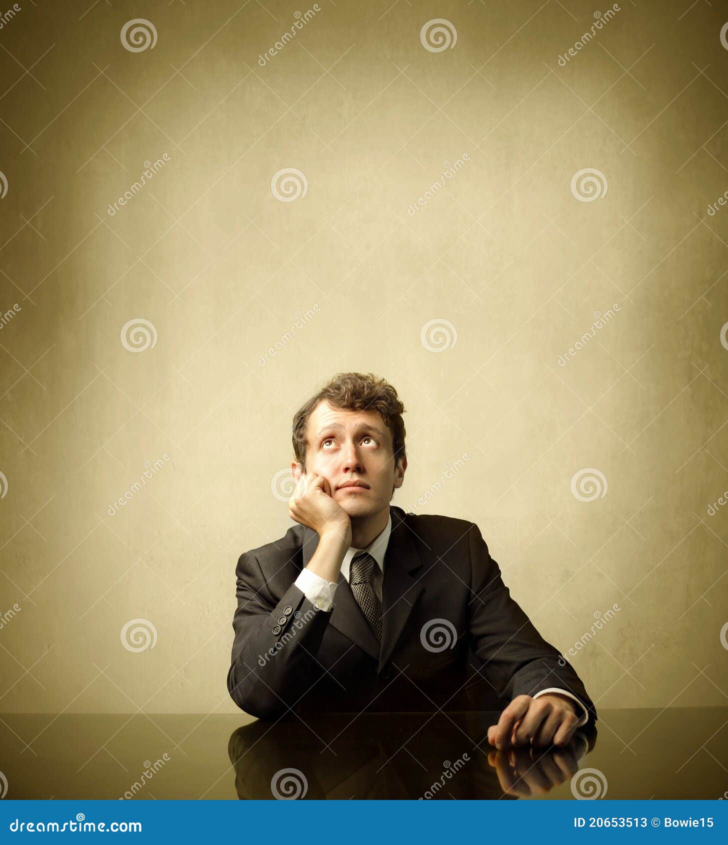 Think stock image. Image of portrait, caucasian, background - 20653513