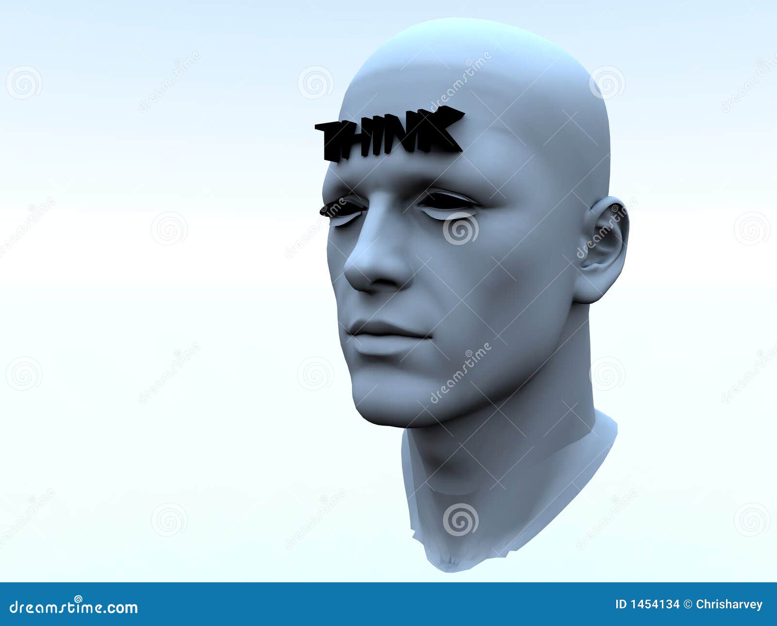Think 24 stock illustration. Illustration of adult, mind - 1454134