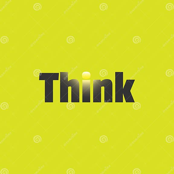 Think Wordmark Logo Design, Think Logo Icon Stock Vector - Illustration ...