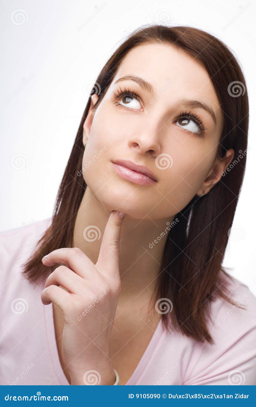 Think stock photo. Image of elegance, relax, face, makeup - 9105090