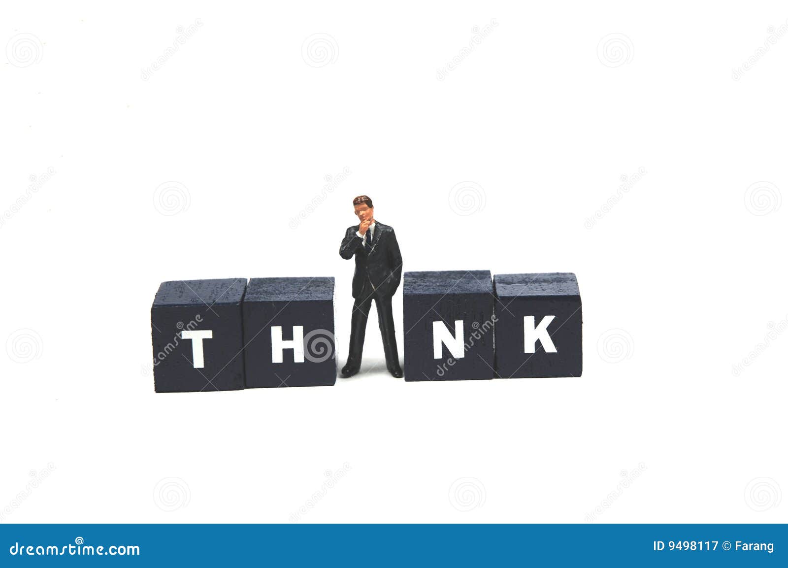 Think ! stock image. Image of abstract, businessman, managing - 9498117