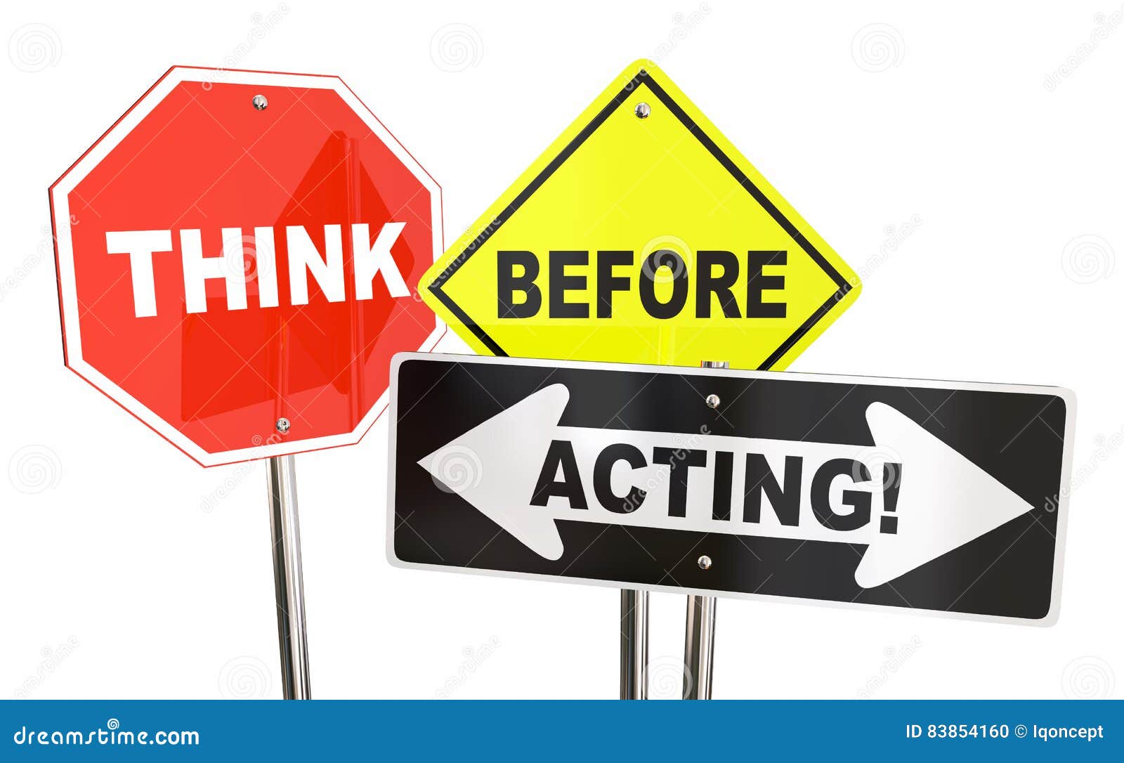 Think Warning Sign. Royalty-Free Stock Image | CartoonDealer.com #54427282