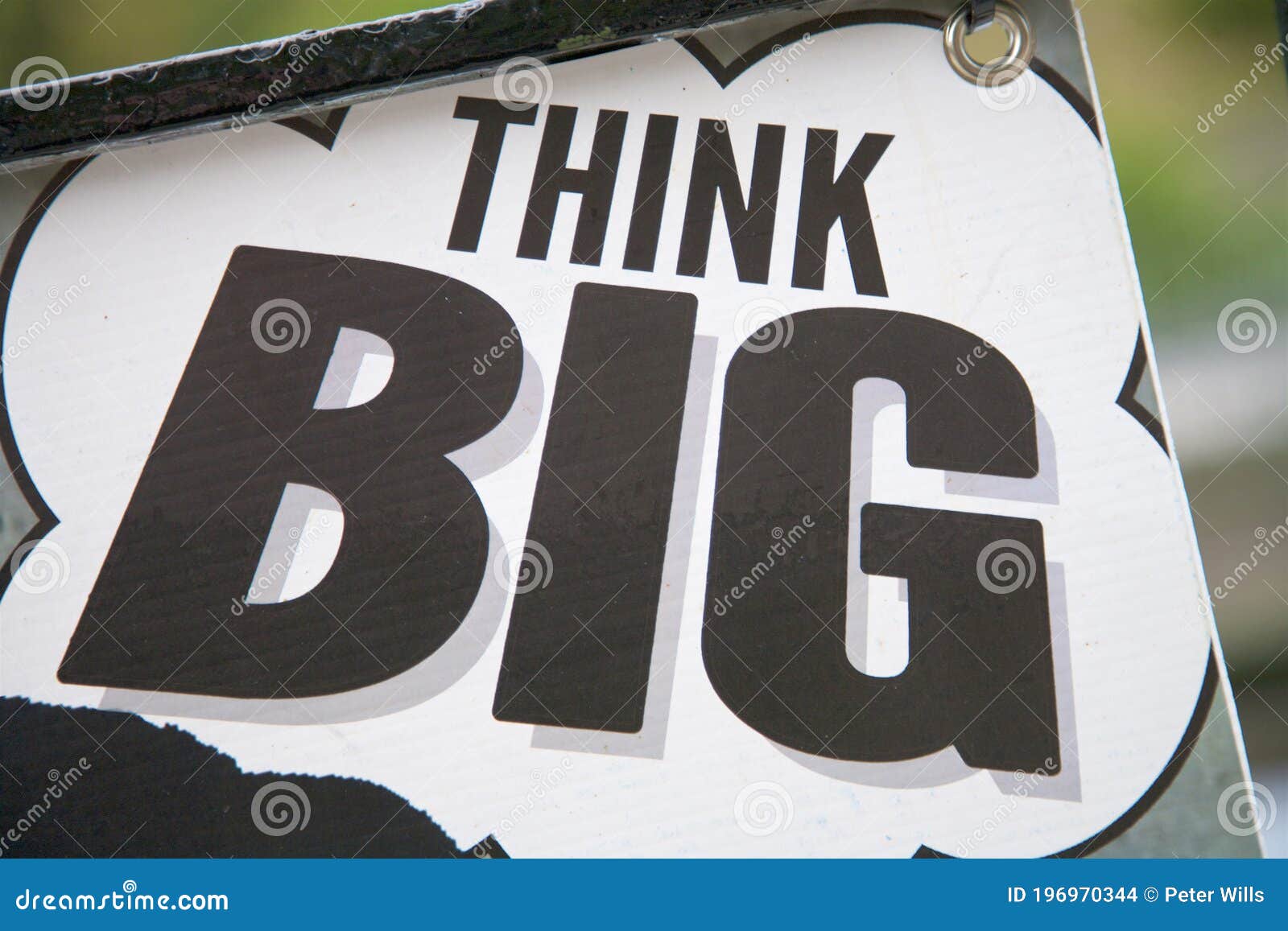 Think big sign stock photo. Image of imagine, concept - 196970344
