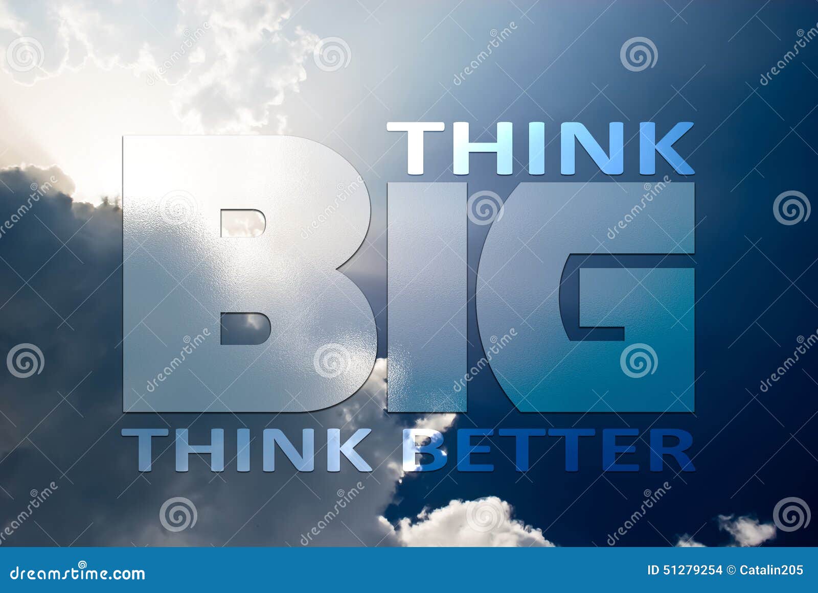 Think big and better stock illustration. Illustration of success - 51279254