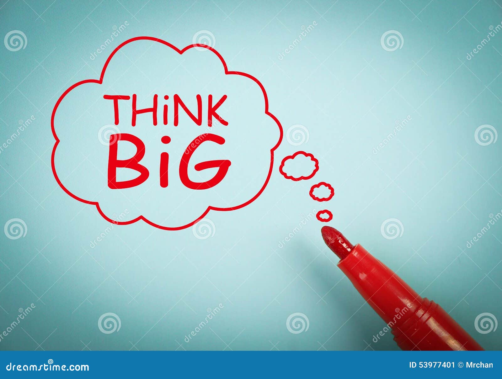 Think big stock illustration. Illustration of energy - 53977401