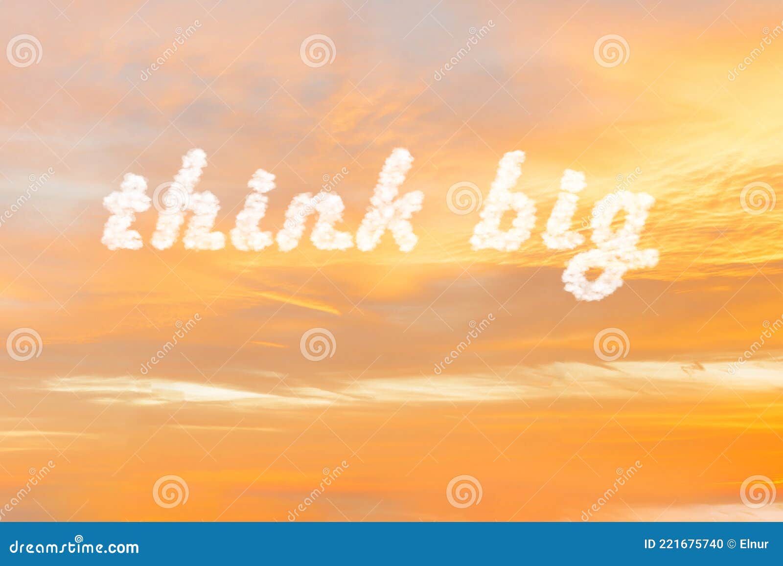 Think Big Concept with Letters Stock Photo - Image of concept ...