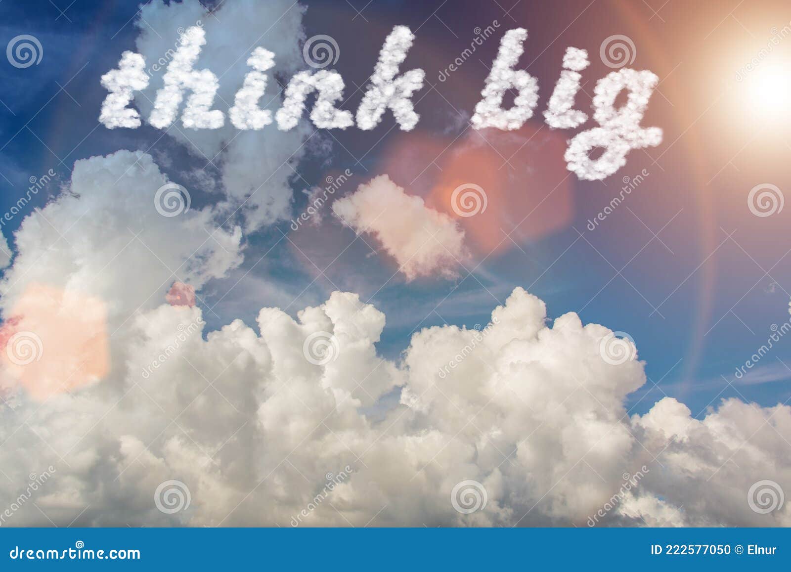 Think Big Concept with Letters Stock Illustration - Illustration of ...