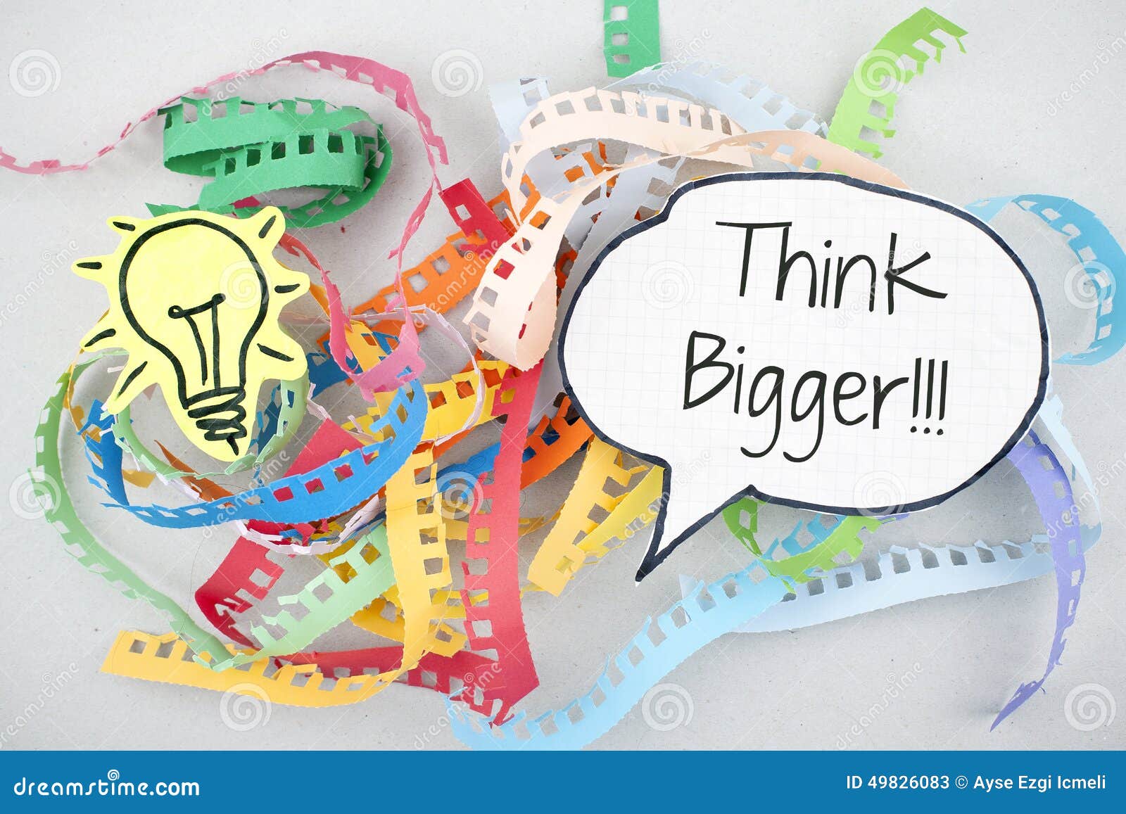 Think Big stock image. Image of motivation, think, board - 49826083
