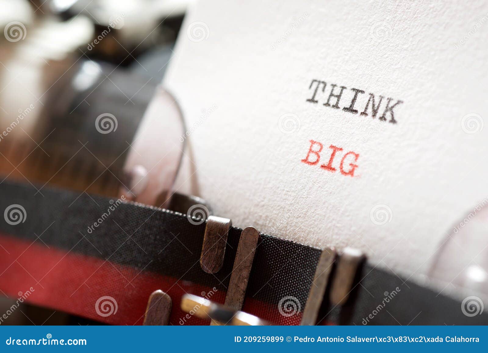 Think big text stock image. Image of thinking, conceptual - 209259899
