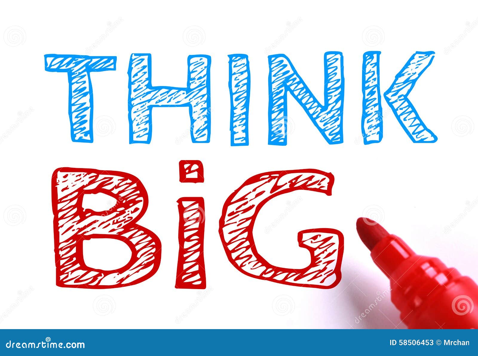 Think big stock image. Image of inspirational, mindset - 58506453