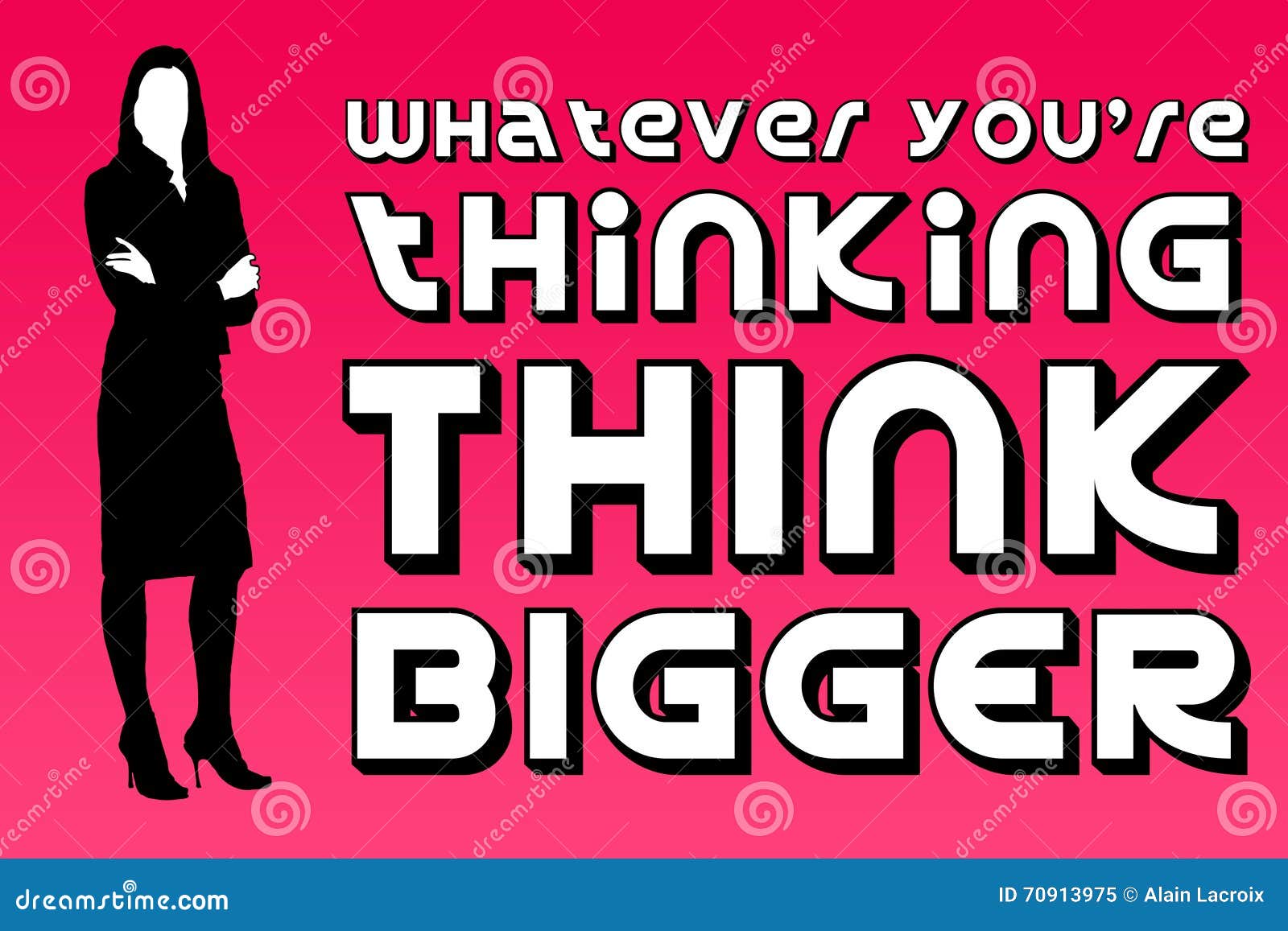 Big Or Even Bigger, Vector Cartoon Stick Figure Illustration ...