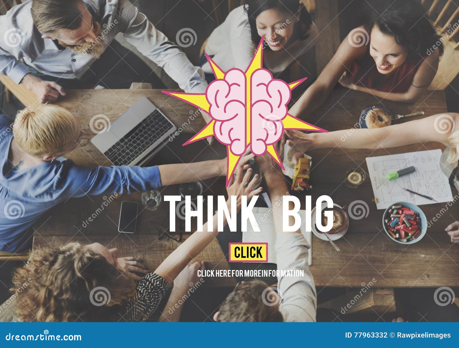 Think Big Thinking Ideas Vision Concept Stock Photo - Image of ideas ...