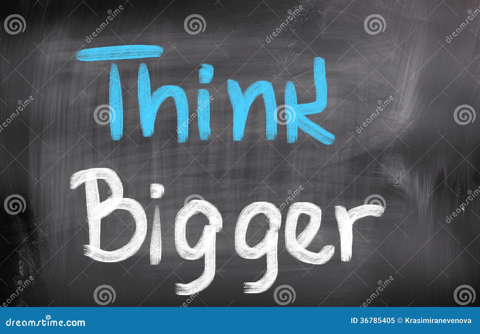 Think Bigger Concept stock image. Image of abstract, intent - 36785405