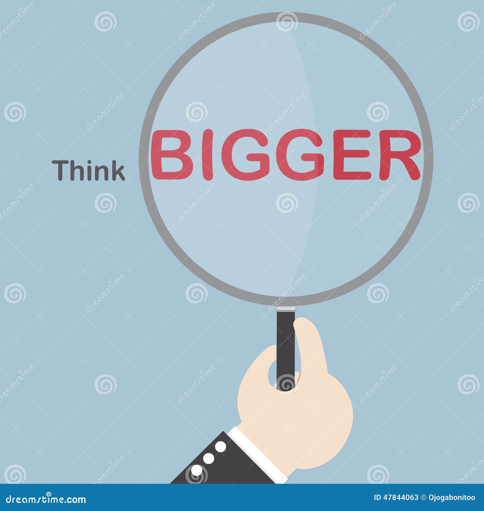 Think Big Do Bigger. Inspiring Creative Motivation Quote. Vector ...