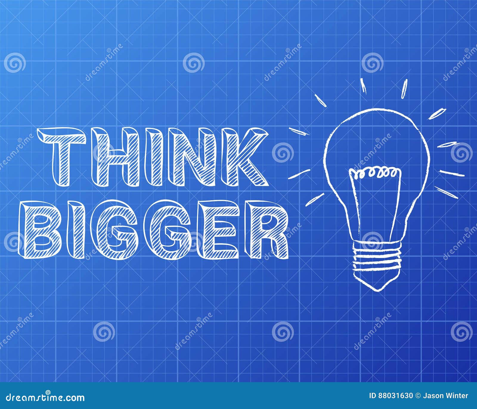 Think Big Do Bigger. Inspiring Creative Motivation Quote. Vector ...