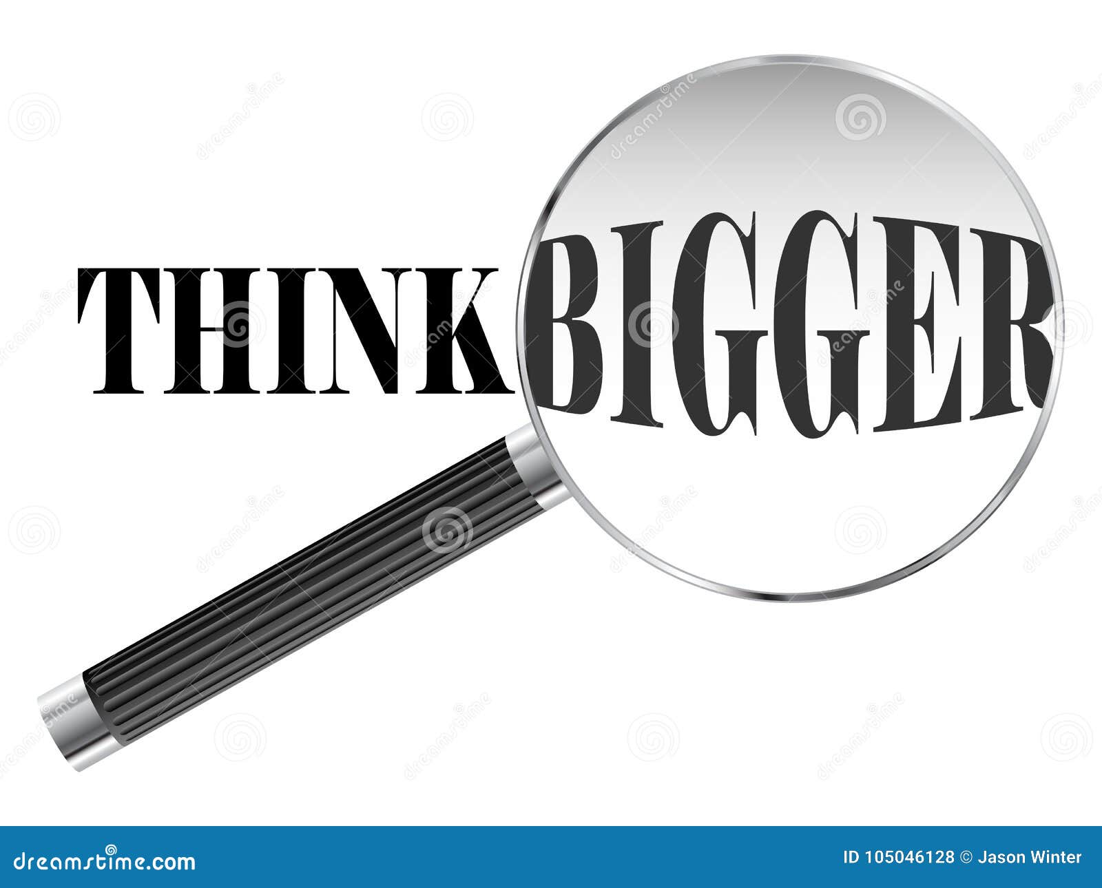 Think Big Do Bigger. Inspiring Creative Motivation Quote. Vector ...