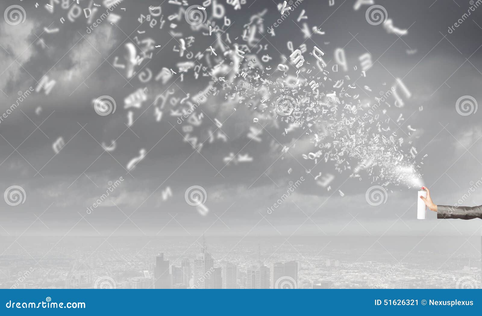 Think bright! stock image. Image of holding, career, idea - 51626321