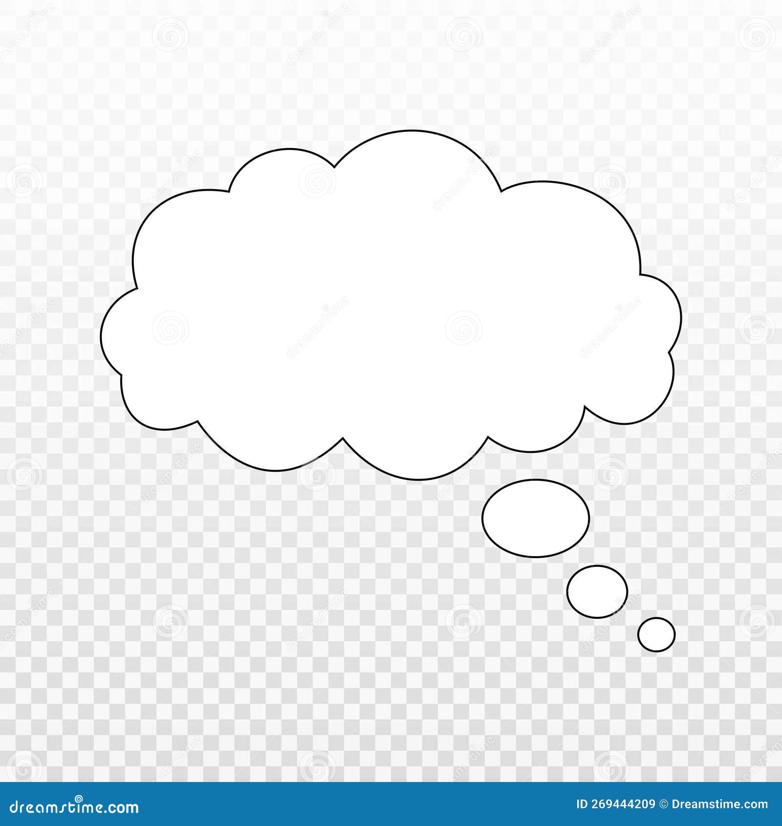 Think Bubble Isolated. Trendy Think Bubble in Flat Style. Modern ...