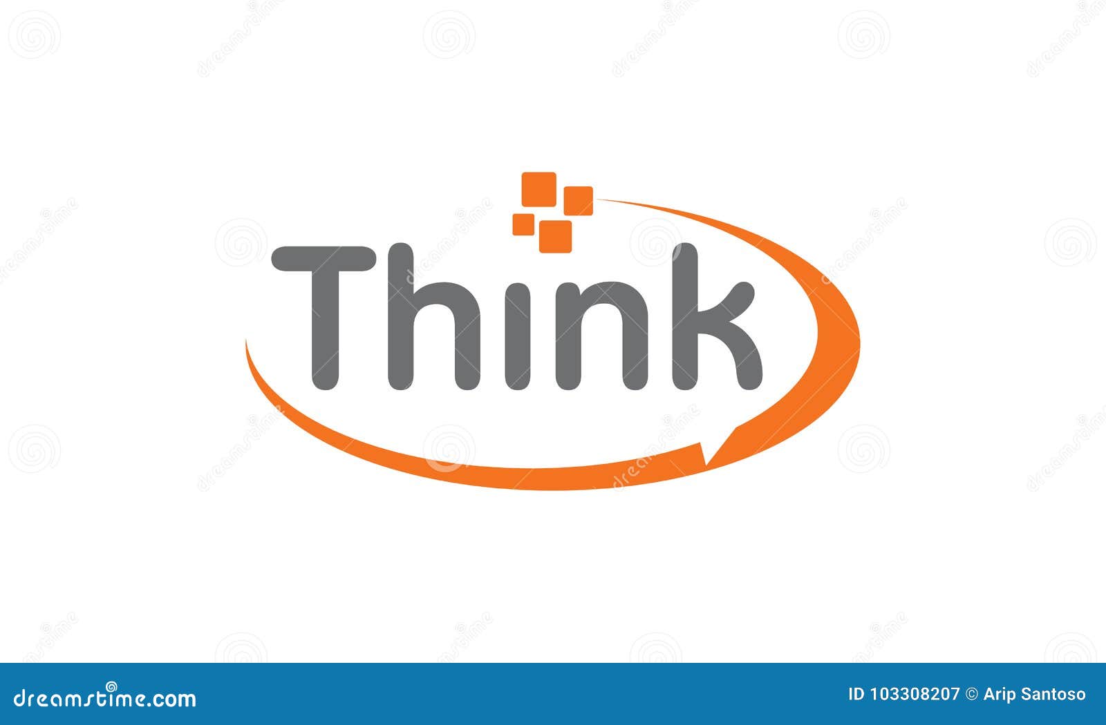 Think Communication Apps Technology Word Stock Vector - Illustration of ...