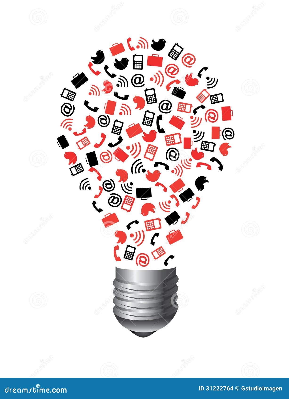 Think communication stock illustration. Illustration of design - 31222764