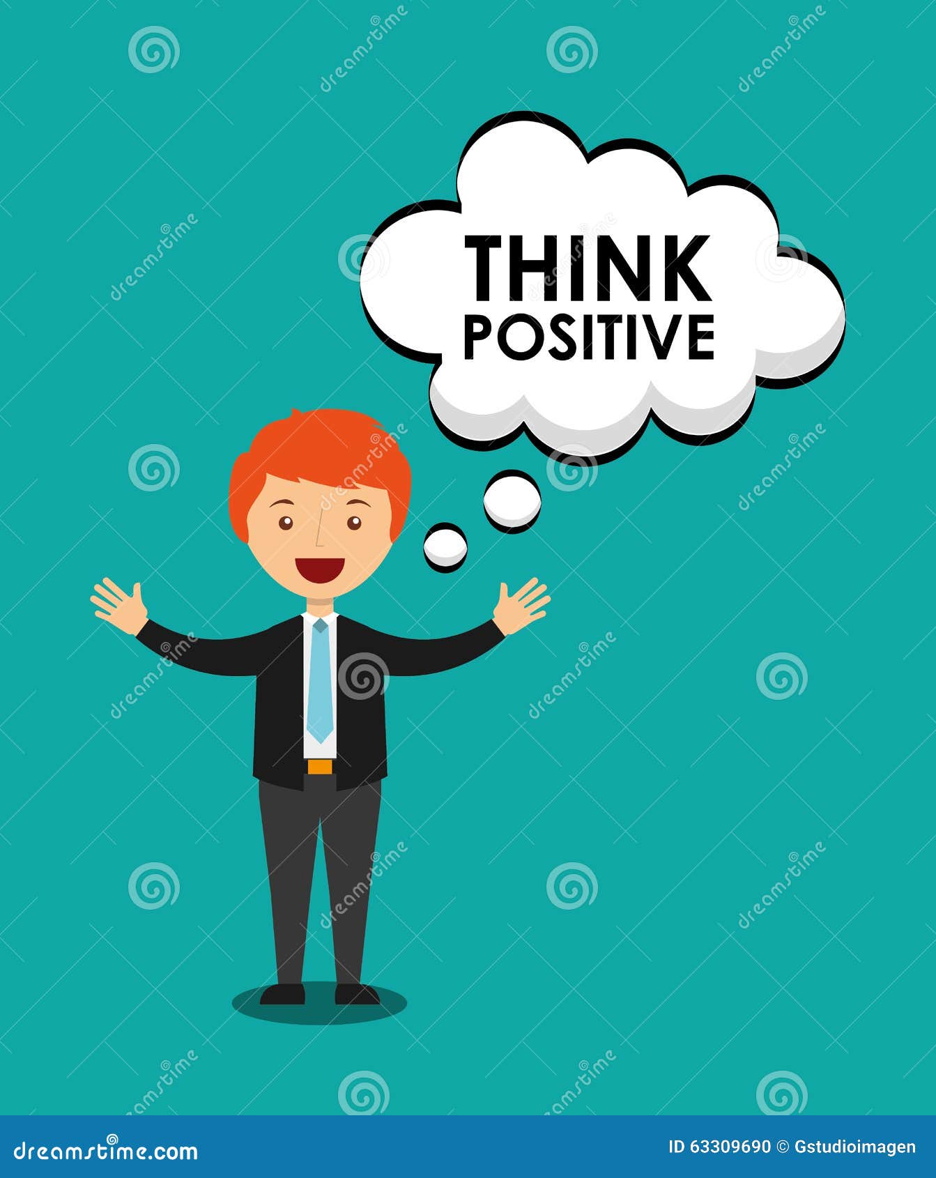 Think concept design stock vector. Illustration of communication - 63309690