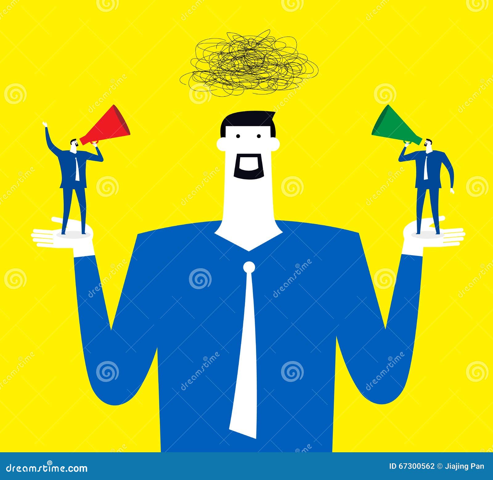 Think confused stock illustration. Illustration of balance - 67300562