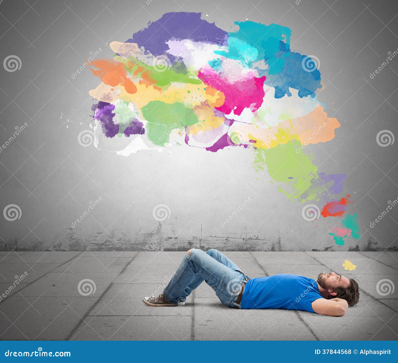Think creative stock photo. Image of paint, idea, inspire - 37844568