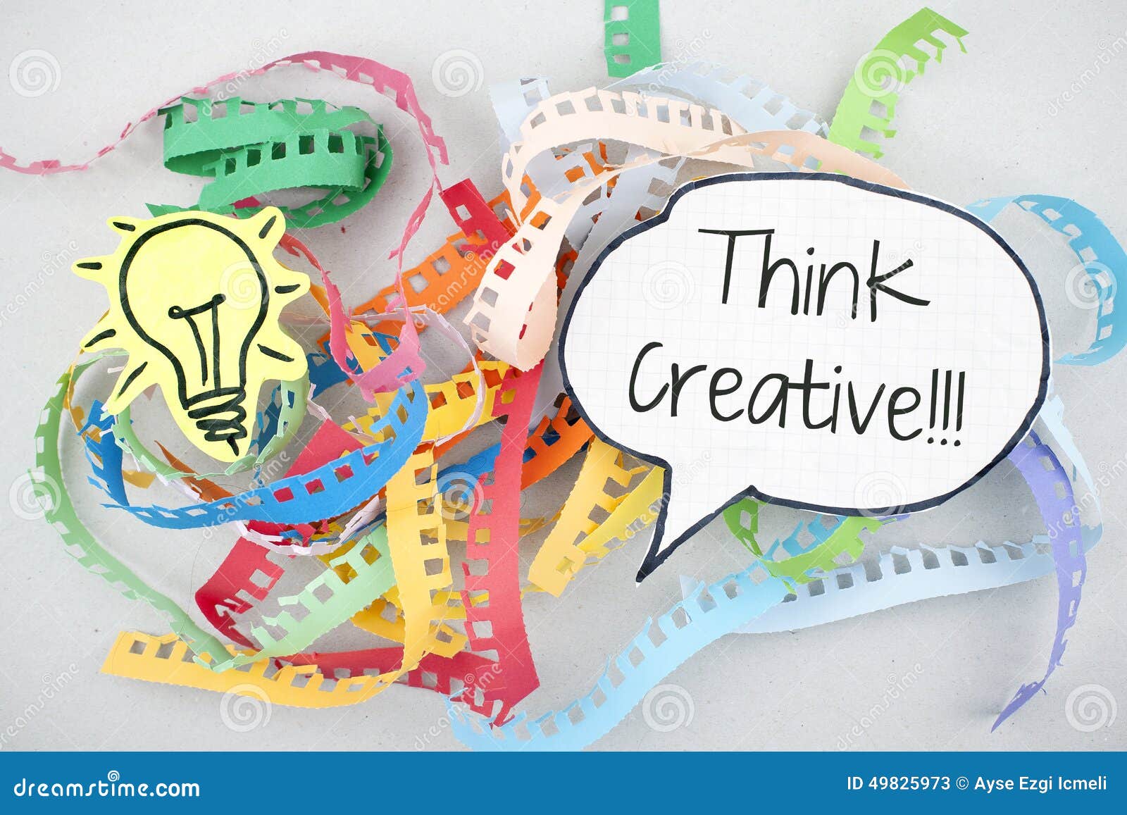 Think Creative stock image. Image of brainstorm, thinking - 49825973
