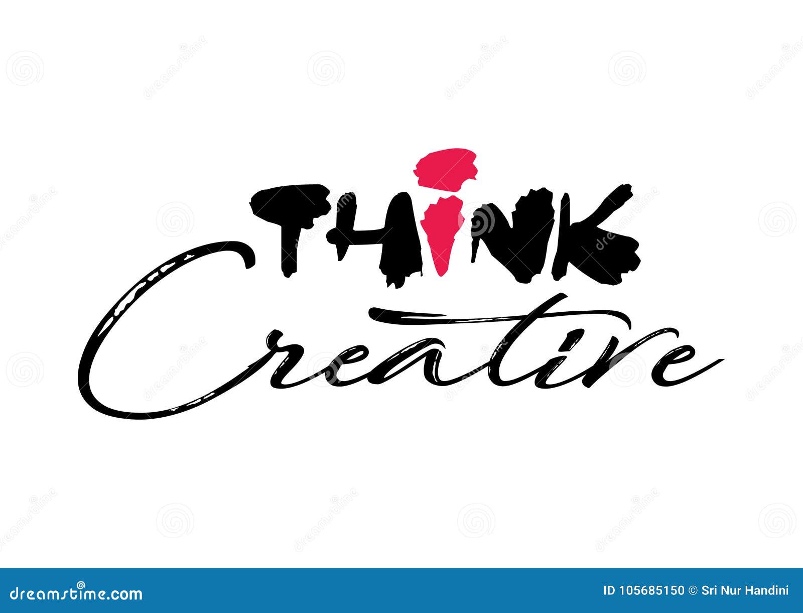Think creative stock vector. Illustration of design - 105685150