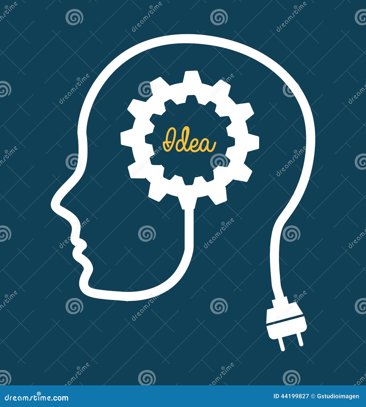 Think design stock vector. Illustration of human, innovation - 44199827