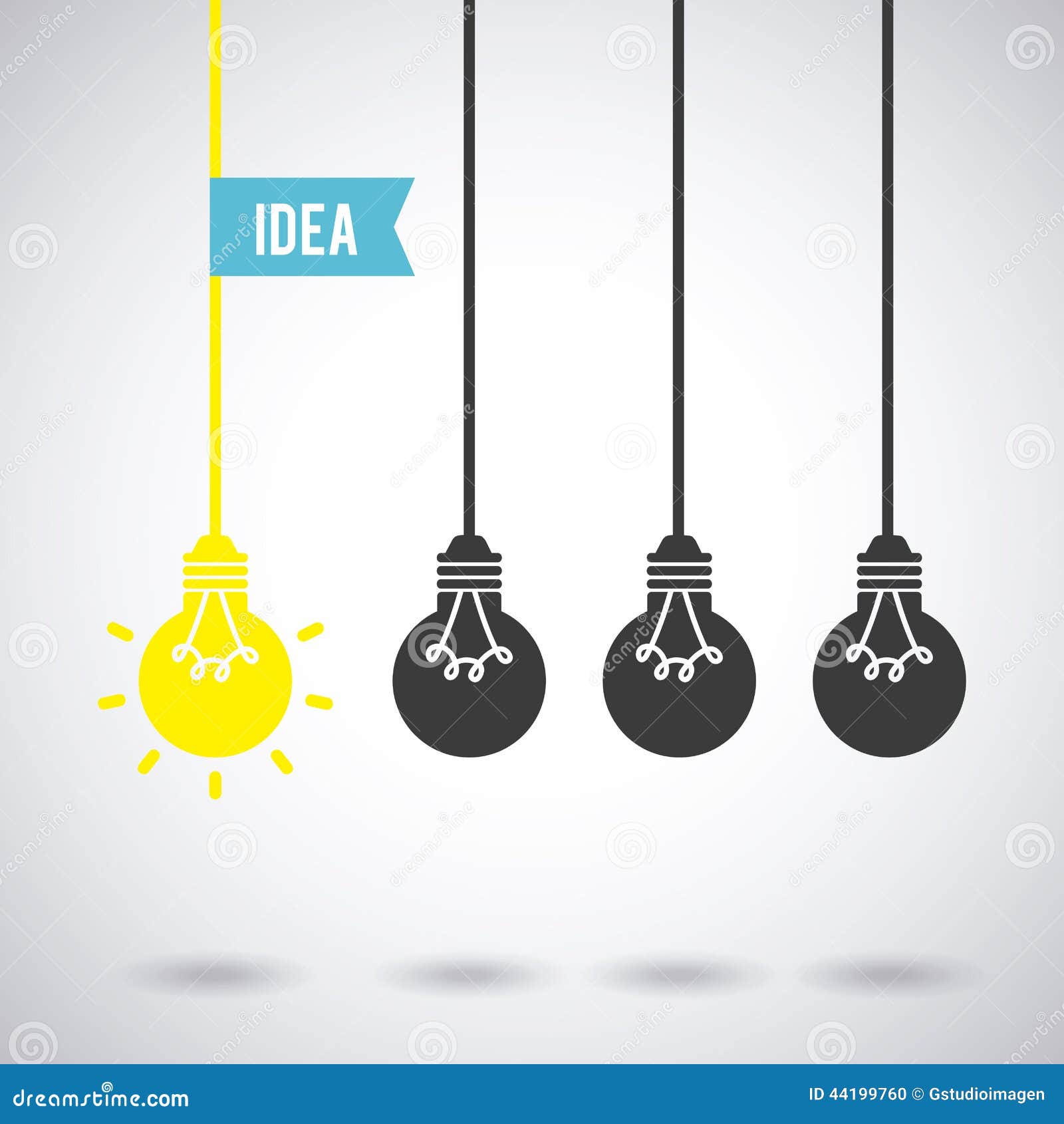 Think design stock vector. Illustration of light, study - 44199760
