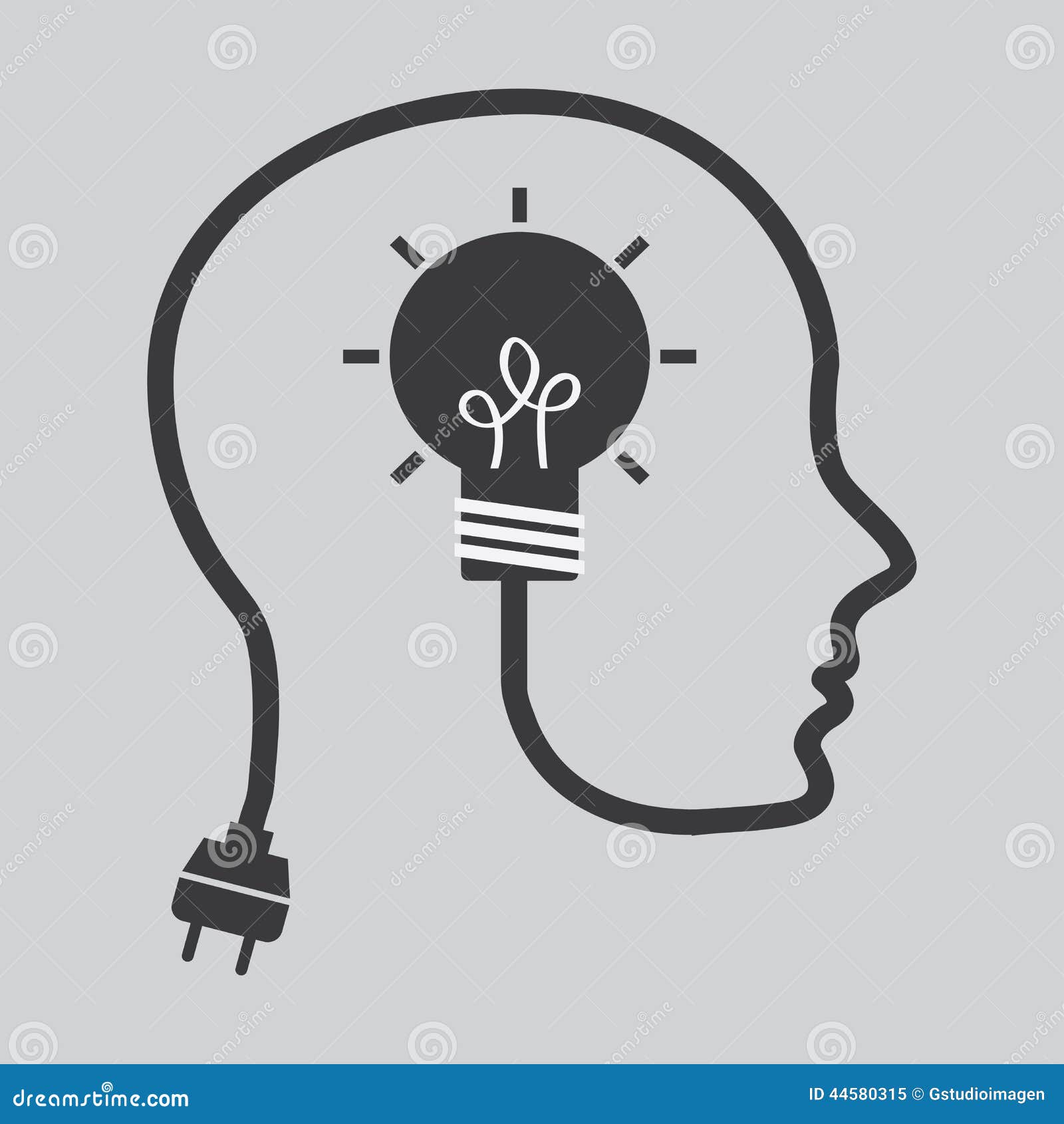Think design stock vector. Illustration of knowledge - 44580315