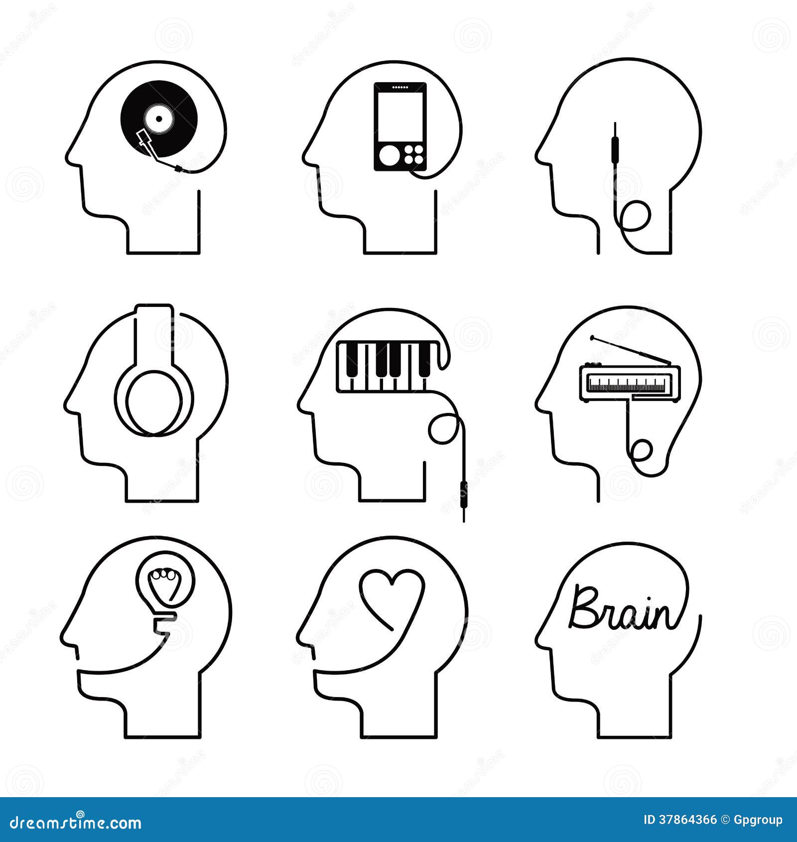 Think,design stock vector. Illustration of concept, design - 37864366