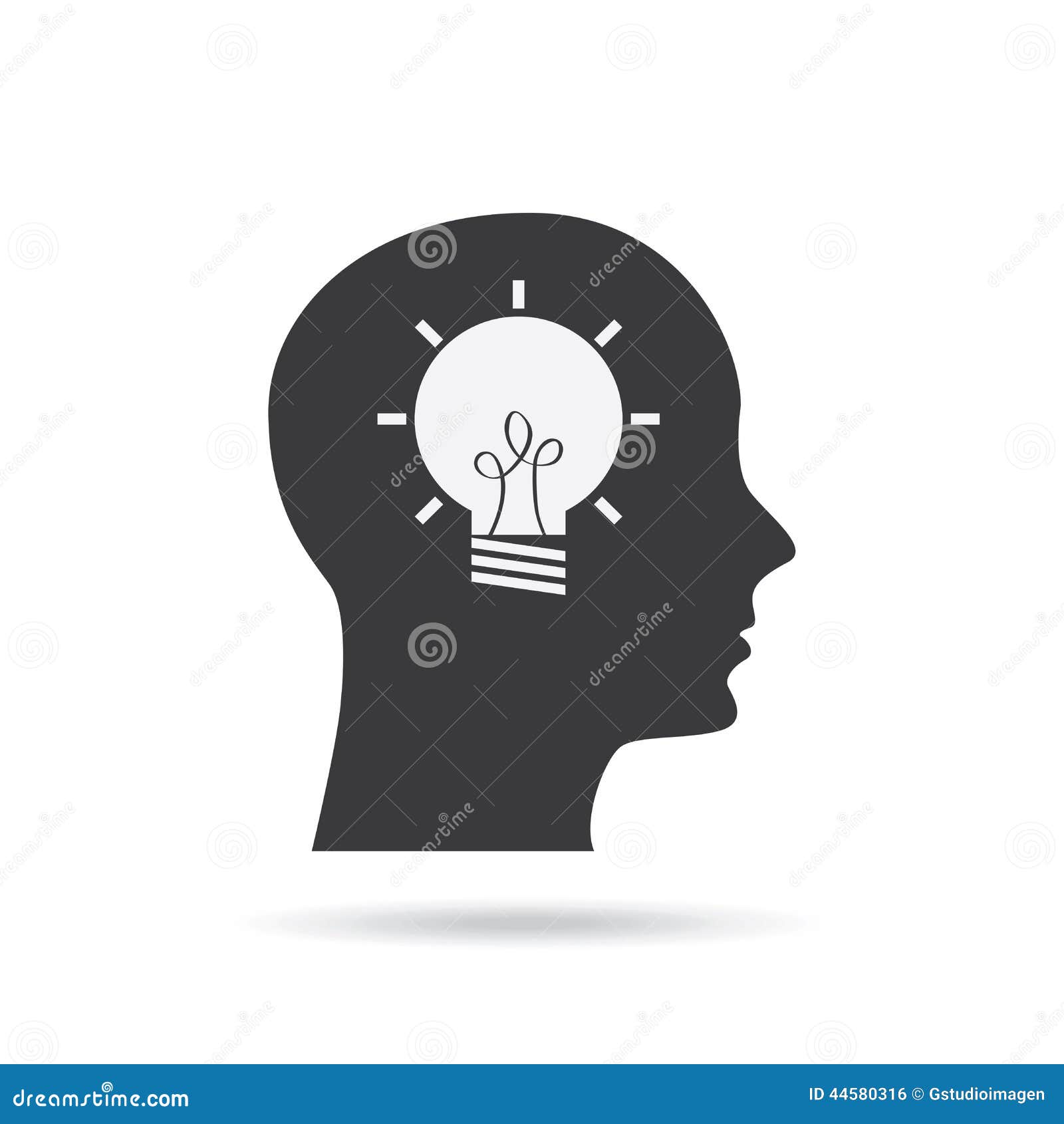 Think design stock vector. Illustration of simple, eureka - 44580316