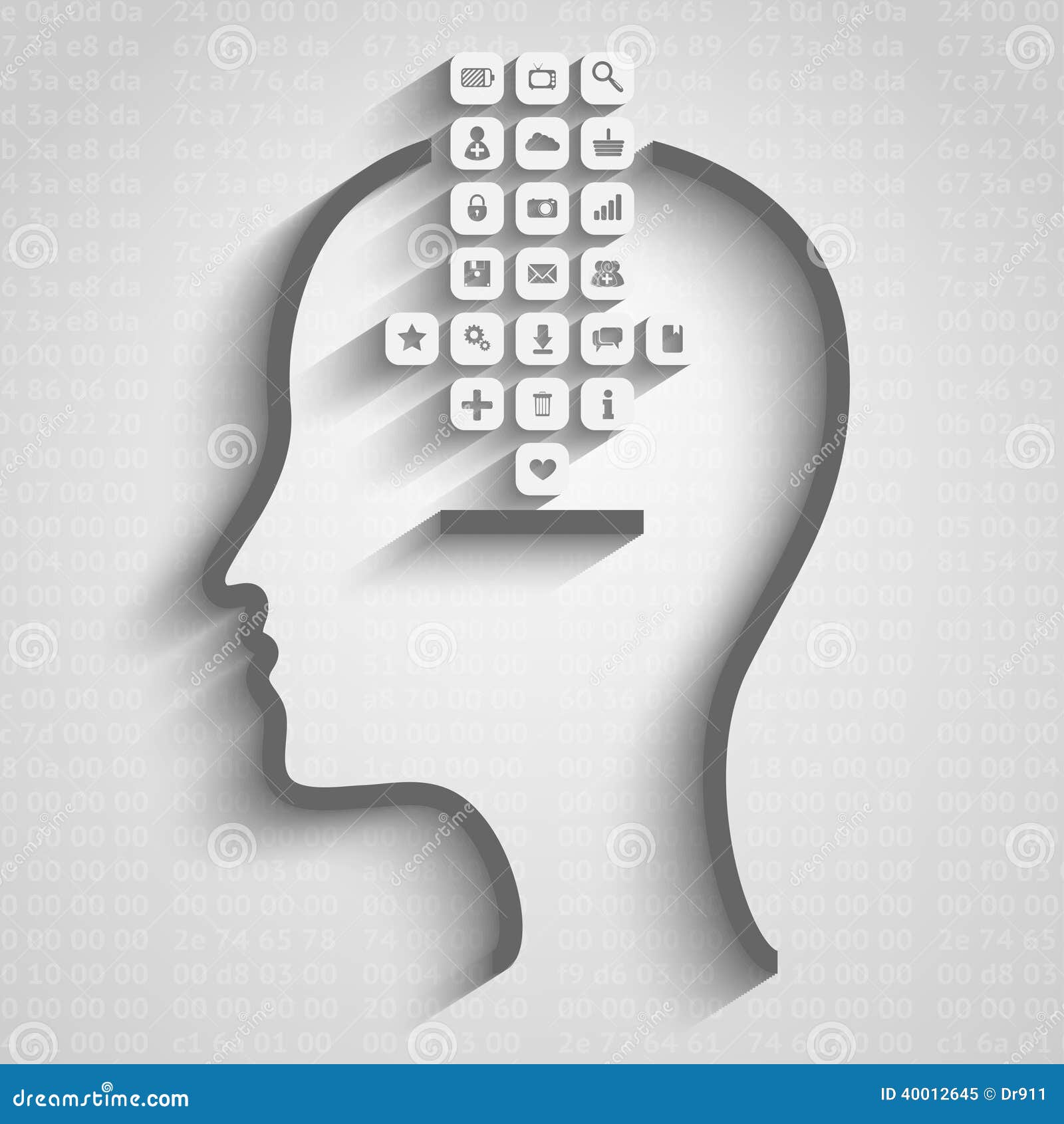 Think design stock vector. Illustration of human, eureka - 40012645
