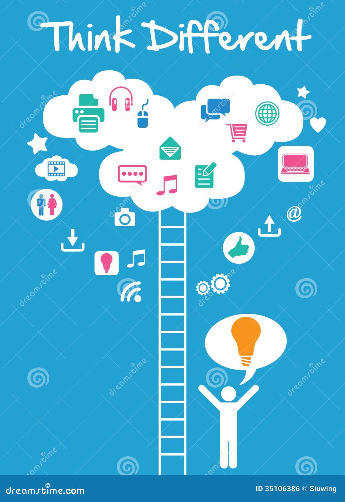 Think Difference - Great Idea Stock Vector - Illustration of idea ...