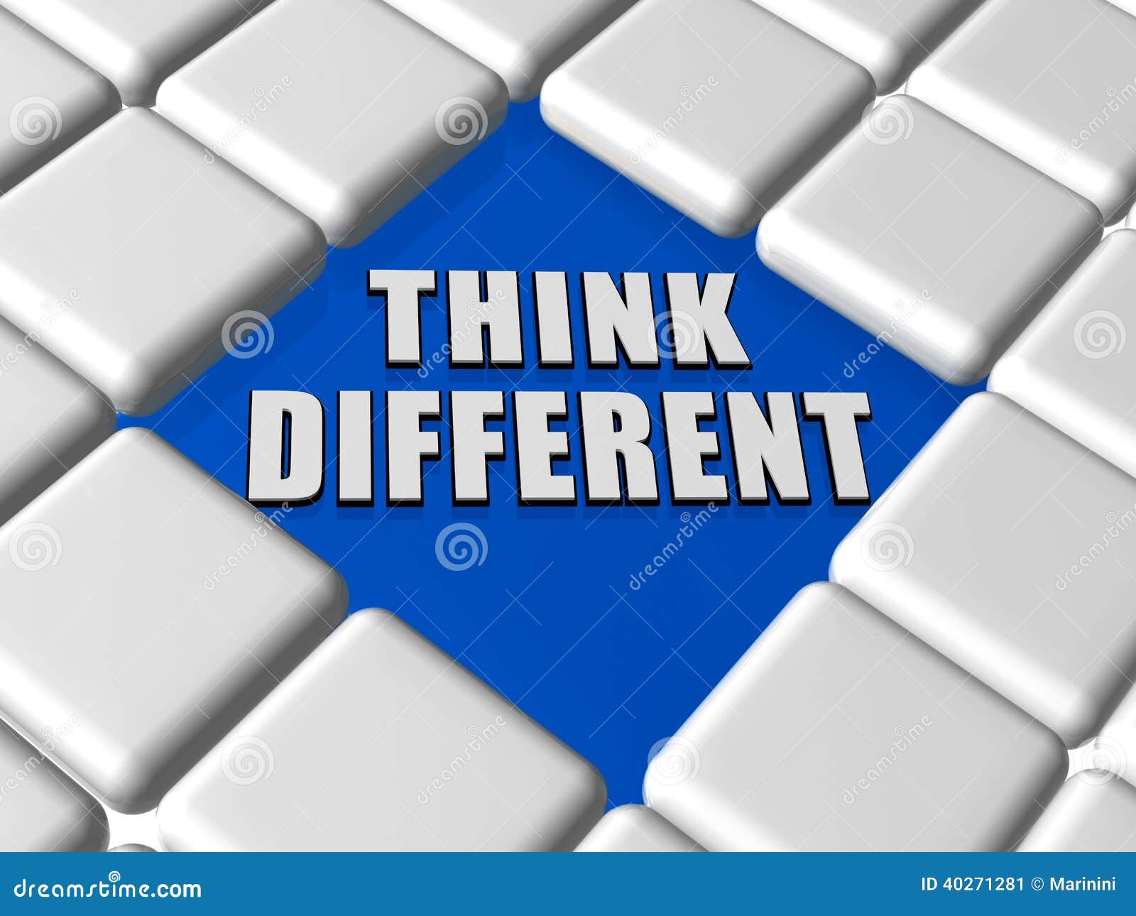 Think Big, Think Different, Think Positive, Vector | CartoonDealer.com ...